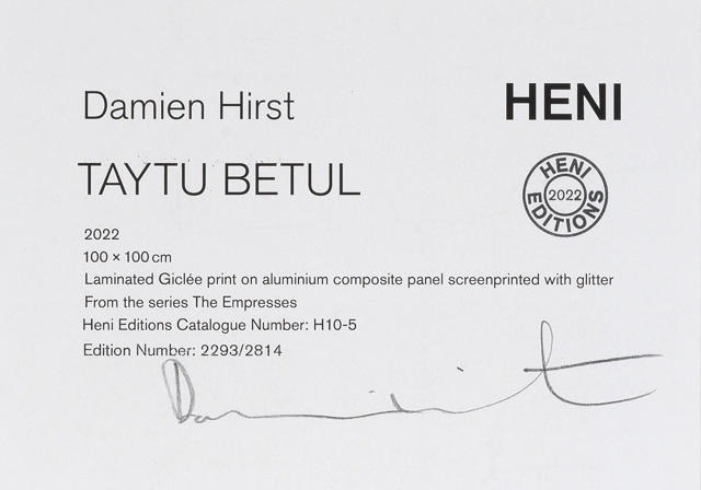 Taytu Betul, from The Empresses H10-5 by Damien Hirst on artnet