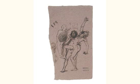 Lutte des géants, Hercule et Antée by Edgar Degas on artnet