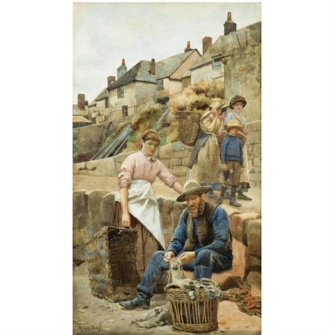 Newlyn Pier by Ralph Todd on artnet