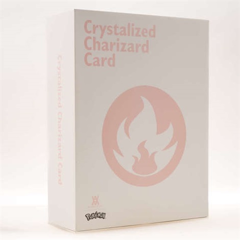 Crystallized Charizard Card Pink by Daniel Arsham on artnet