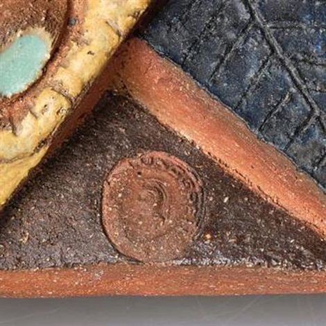 A stoneware wall relief by Tyra Lundgren on artnet