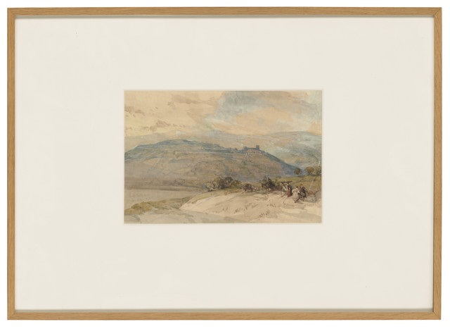 Distant view of Sebaste, Ancient Samaria by David Roberts on artnet