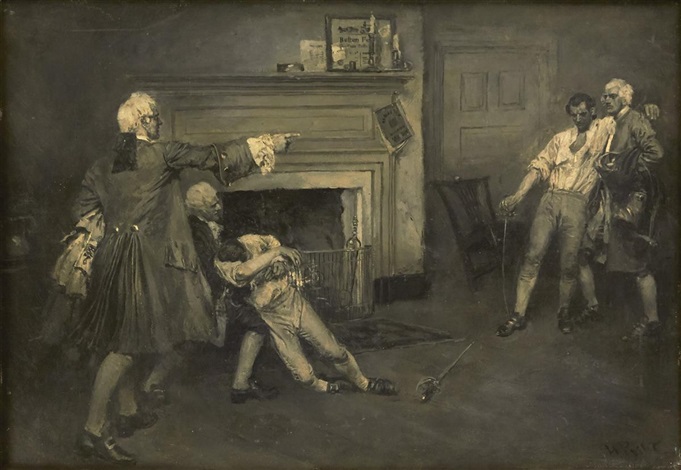 Meeting of Captain Tollemache and Captain Pennington at the New York ...