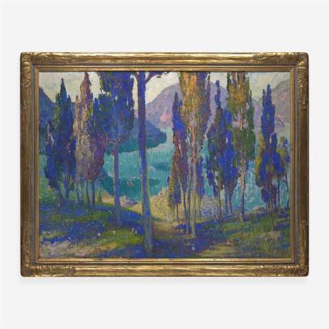 Cypresses of Garda, Italy by Edith Lucille Howard on artnet