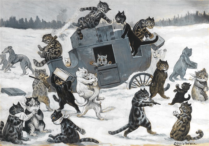 A Highway Robbery by Louis Wain on artnet