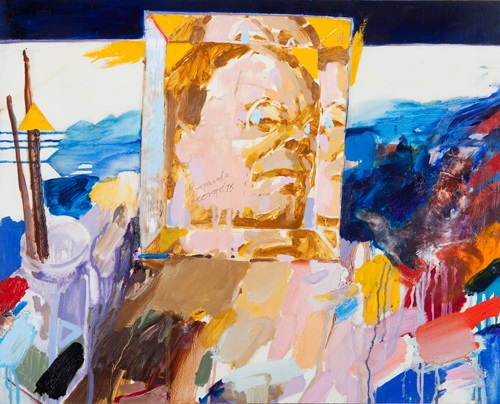 Self-portrait in the studio by George Haynes on artnet