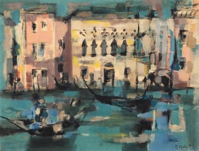 Canal à Venise, 1958. by Marcel Mouly on artnet