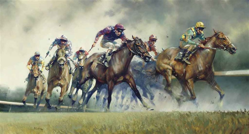 Into the turn by Peter Curling on artnet