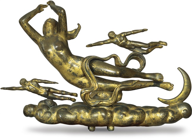 EVENING AND NIGHT A PAIR OF SCULPTURES by Paul Howard Manship on artnet