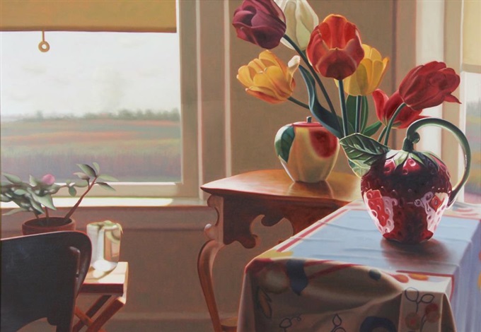 INTERIOR WITH BERRY PITCHER by John A. Sayers on artnet