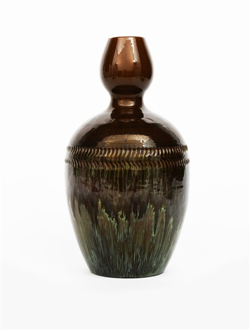 A Linthorpe Pottery vase designed by Dr Christopher Dresser by ...