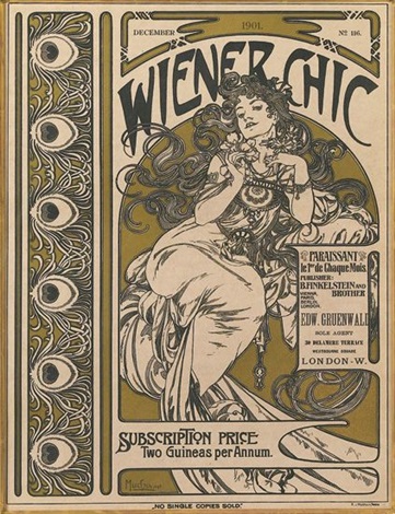 Wiener chic. Magazine cover by Alphonse Mucha on artnet
