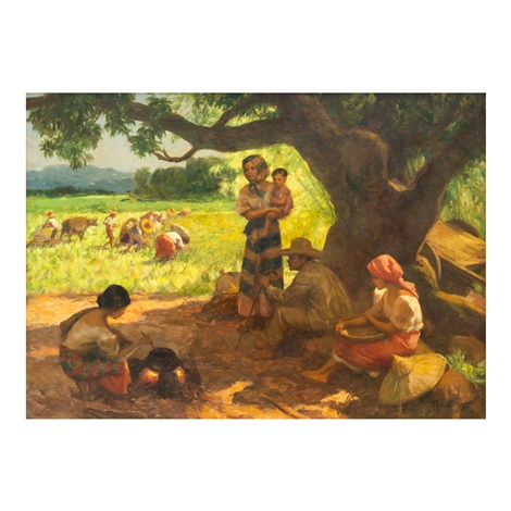 Under the Mango Tree by Fernando Amorsolo on artnet
