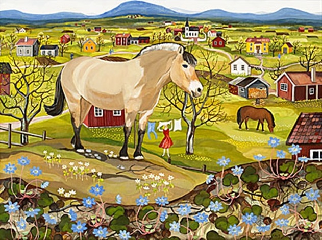 Fjordhästen by Stina Sunesson on artnet