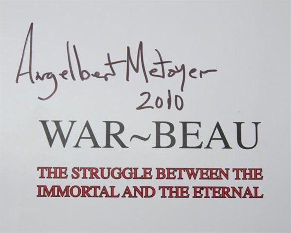 A catalogue for the exhibition War-Beau by the artist Angelbert Metoyer ...