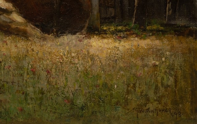 Haystacks and Cottage by George William Whitaker on artnet