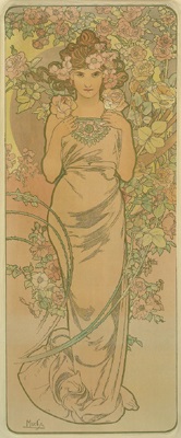 Alphonse Mucha Rose