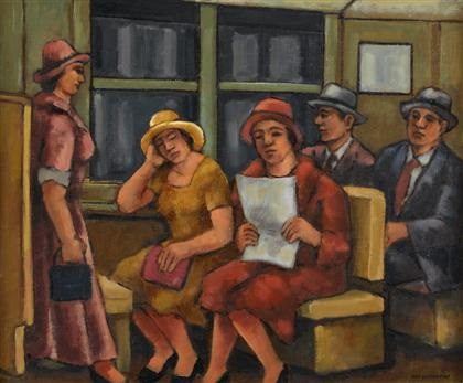 Subway riders by Max Arthur Cohn on artnet