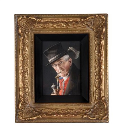 MAN SMOKING A PIPE, A PAIR by Carl Heuser on artnet