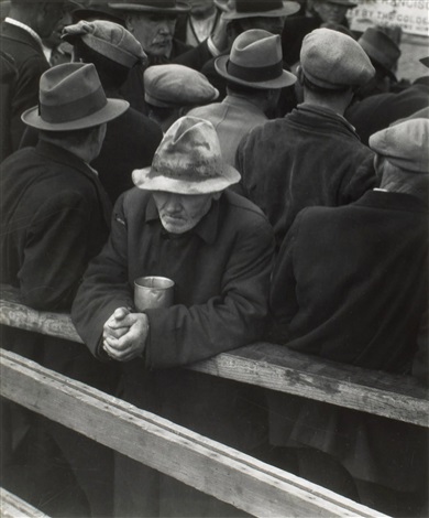 White Angel Breadline, San Francisco by Dorothea Lange on artnet
