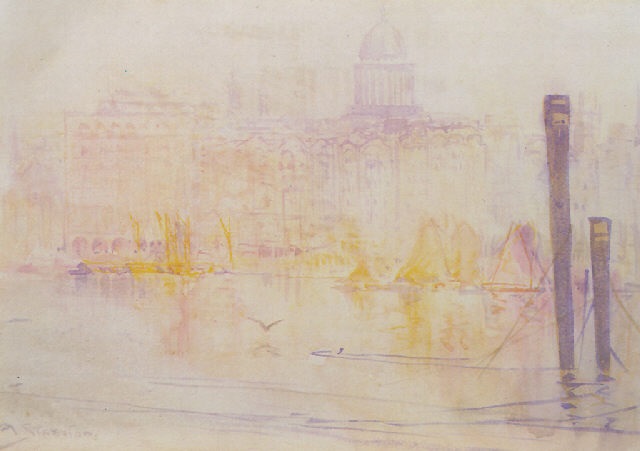 Self portrait by George Washington Lambert on artnet