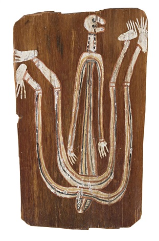Maam, malignant spirit, male figure with multiple legs by Paddy Compass ...