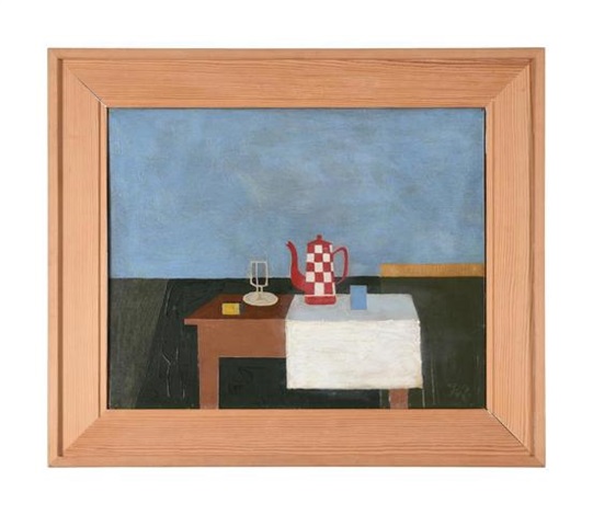 STILL LIFE WITH CHEQUERED JUG by Kenneth Rowntree on artnet