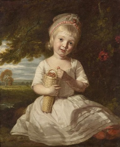 The Strawberry Girl, traditionally identified as Sarah Margaret Edwards ...