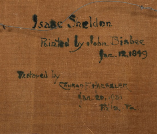 Portrait of Isaac Sheldon, 1849 by John Bisbee on artnet