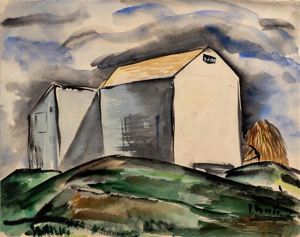 Landscape with Barn by Charles Henry Alston on artnet