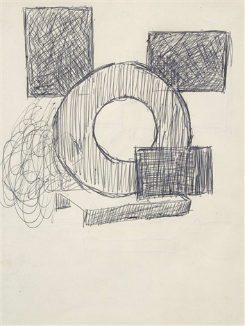 Circle Study Two-Sided Drawing Study for Sculpture by David Smith on artnet
