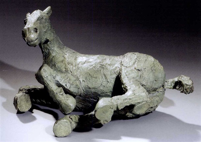 Chinese horse I rolling by Elisabeth Frink on artnet
