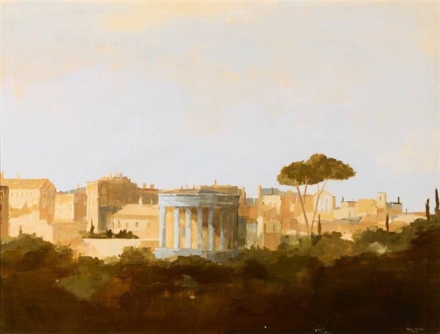 EVENING LIGHT, TEMPLE OF SYBIL, ITALY by Martin Mooney on artnet