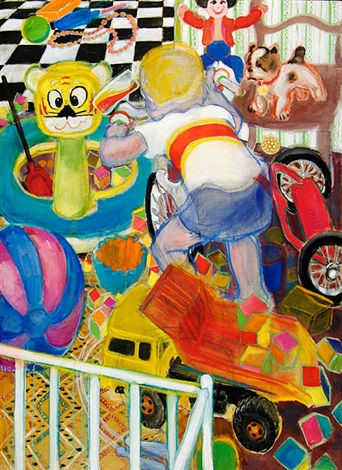 Robert mit Dreirad by Christa Dichgans on artnet