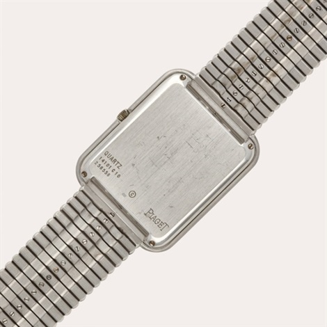 Beta 21, reference 14101 C10 A white gold wristwatch with bracelet ...