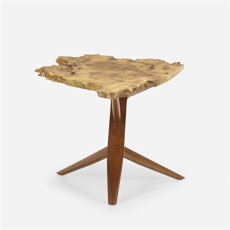 Conoid Cross-Legged table by Mira Nakashima on artnet