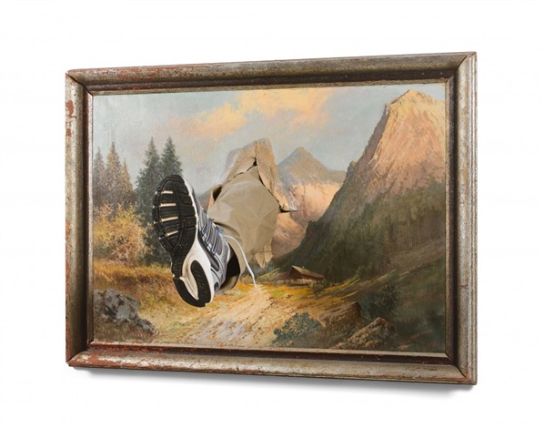 Kicked painting series by Mark Jenkins on artnet