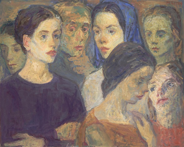 The Artist and His Models by Moses Soyer on artnet