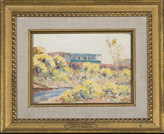 SANTA FE LANDSCAPE BORREGO HOUSE ON CANYON ROAD by Sheldon Parsons on ...