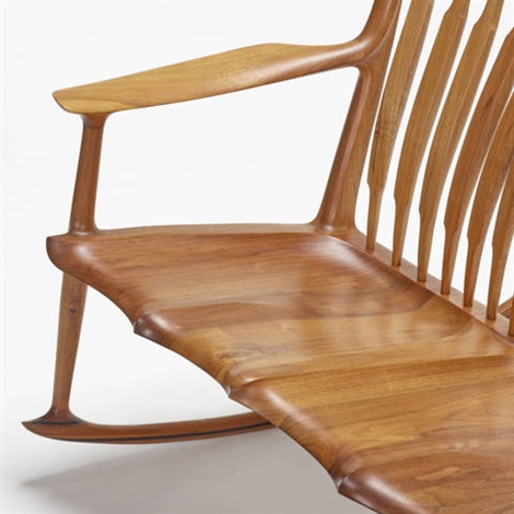 Rare double rocking chair by Sam Maloof on artnet
