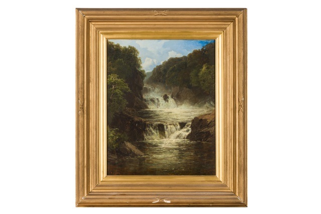 Lower Falls of Afon Hepste, South Wales by John Brandon Smith on artnet