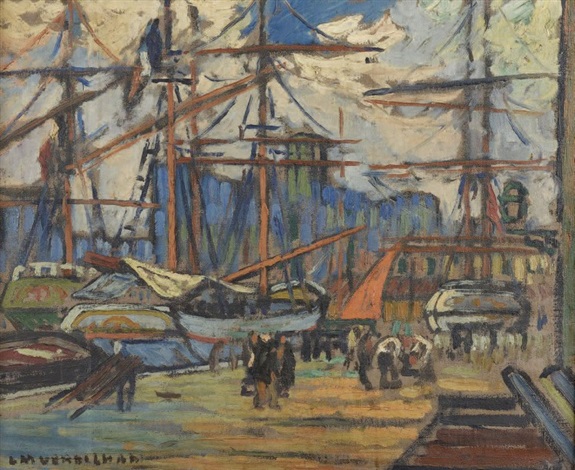 Quais du port de Marseille by Louis Mathieu Verdilhan on artnet