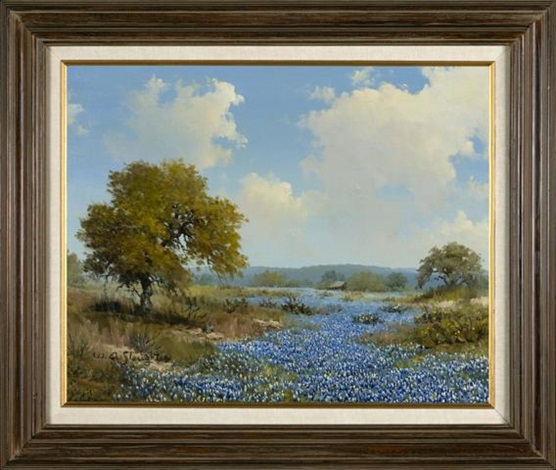 UNTITLED BLUE BONNETS by William A. Slaughter on artnet