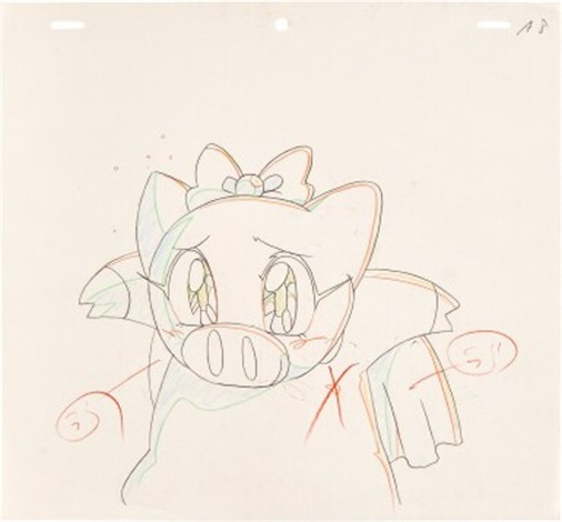 Tonde Burin by Nippon Animation Karin Kokubu, Transformed Animation Cel ...