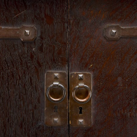 Rare and Early drop-front desk by Gustav Stickley on artnet