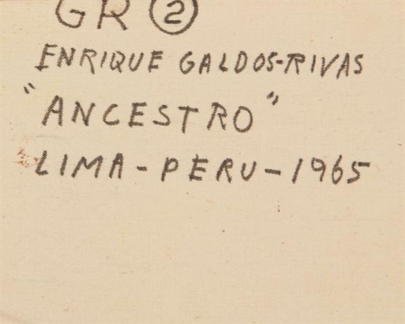 Ancestros by Enrique Galdos Rivas on artnet