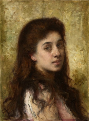 Portrait of a Girl by Alexej Alexejewitsch Harlamoff on artnet