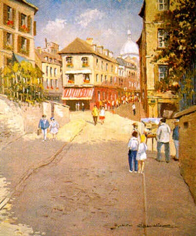 Paris, rue Norvins by Gabriel Chevalier on artnet