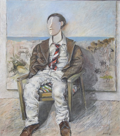 Seated Figure in a Landscape by Ross Ritchie on artnet