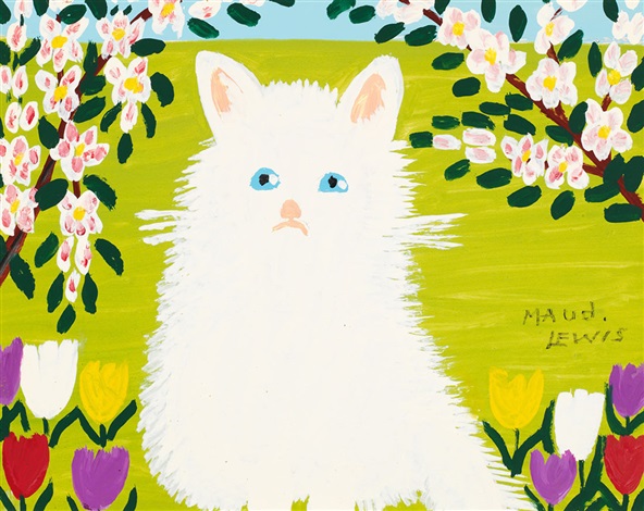 White Cat by Maud Lewis on artnet